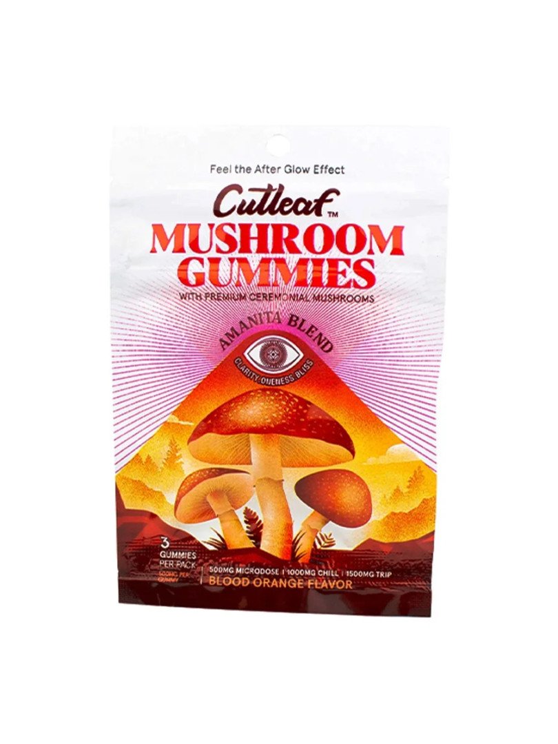 Cutleaf Mushroom Gummies – Amanita Blend | Blood Orange Flavor - 11:11 ...